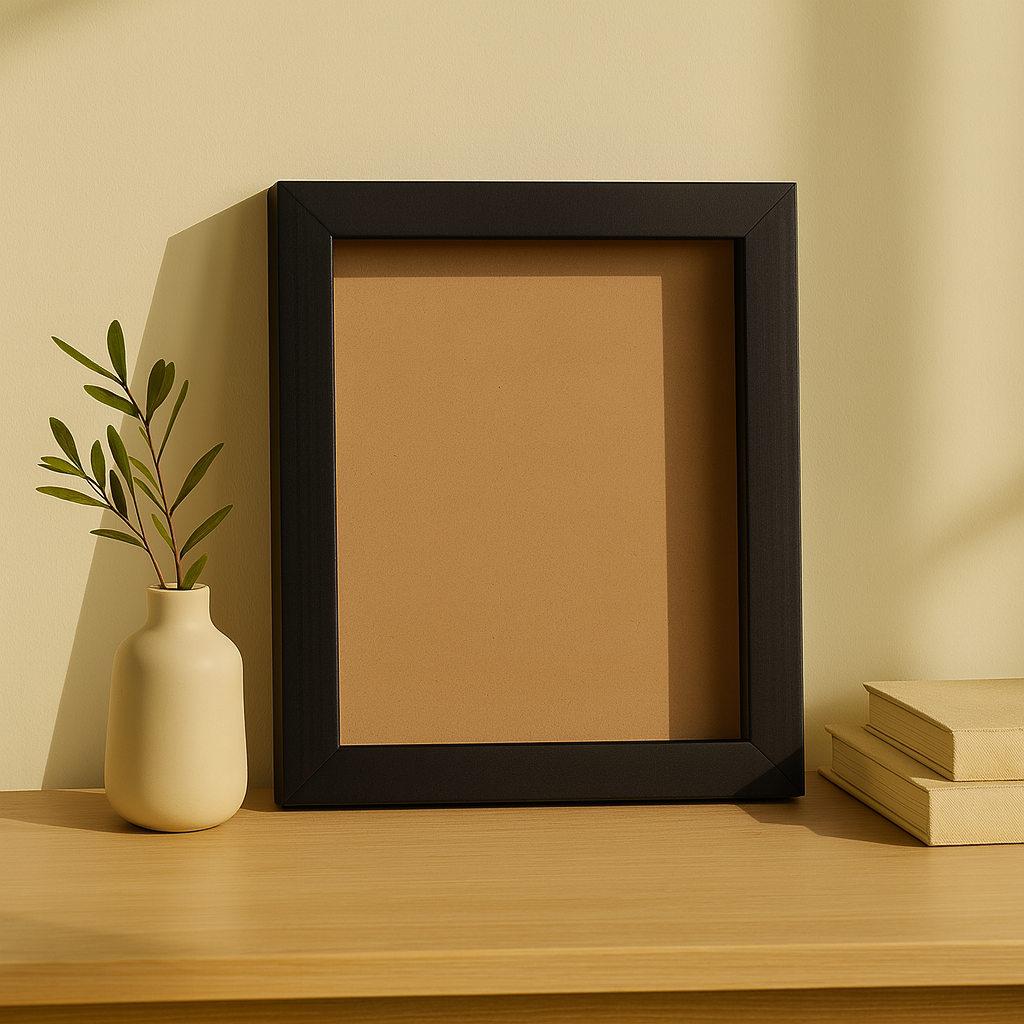 6x8 Inch (A5) Shadow Box Frame ( PLAIN BLACK ) with 1 Inch Inner Depth ...